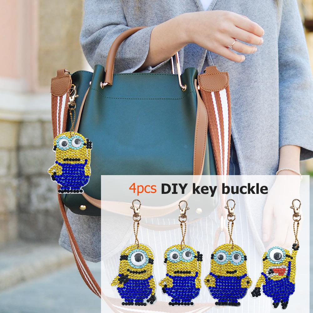 4pcs Minions DIY Keychain – dpforever